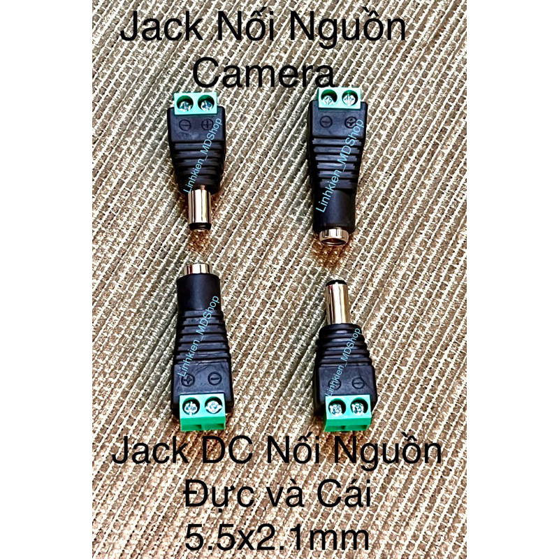Jack DC Nối Nguồn Camera , jack DC nối nguồn đực và cái 5.5x2.1mm ...