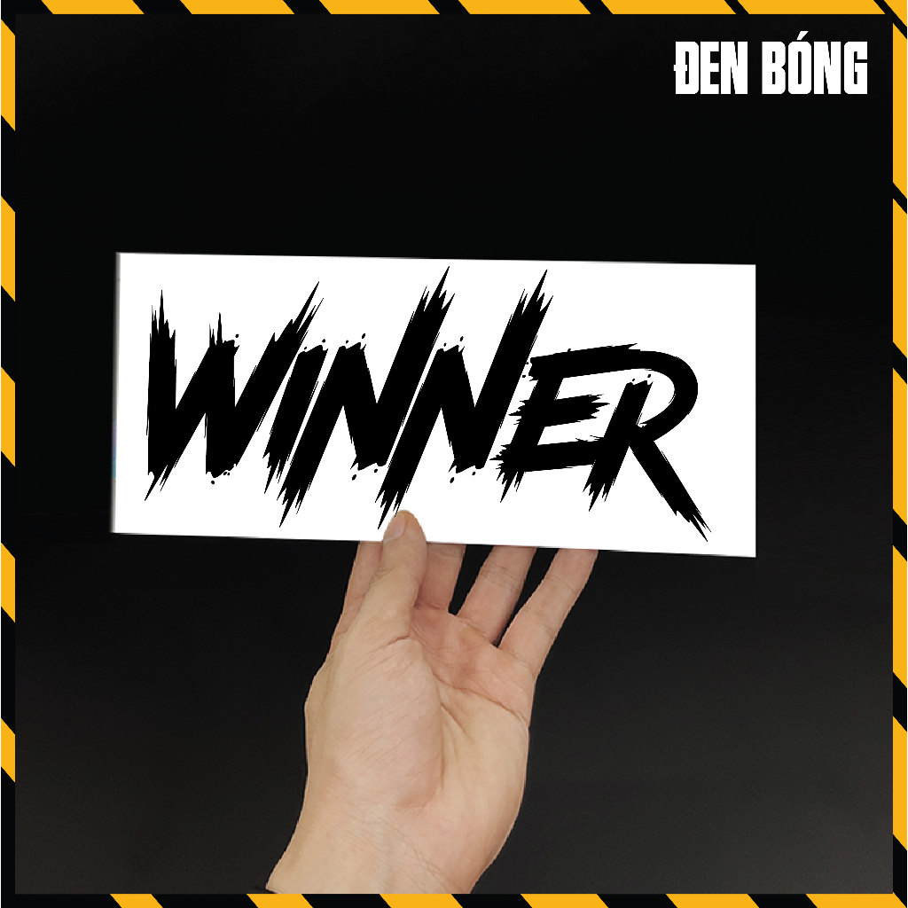 [1 Chiếc] Team Decal Dán Xe Máy Winner Phản Quang | DVT-WINNER | Tem ...
