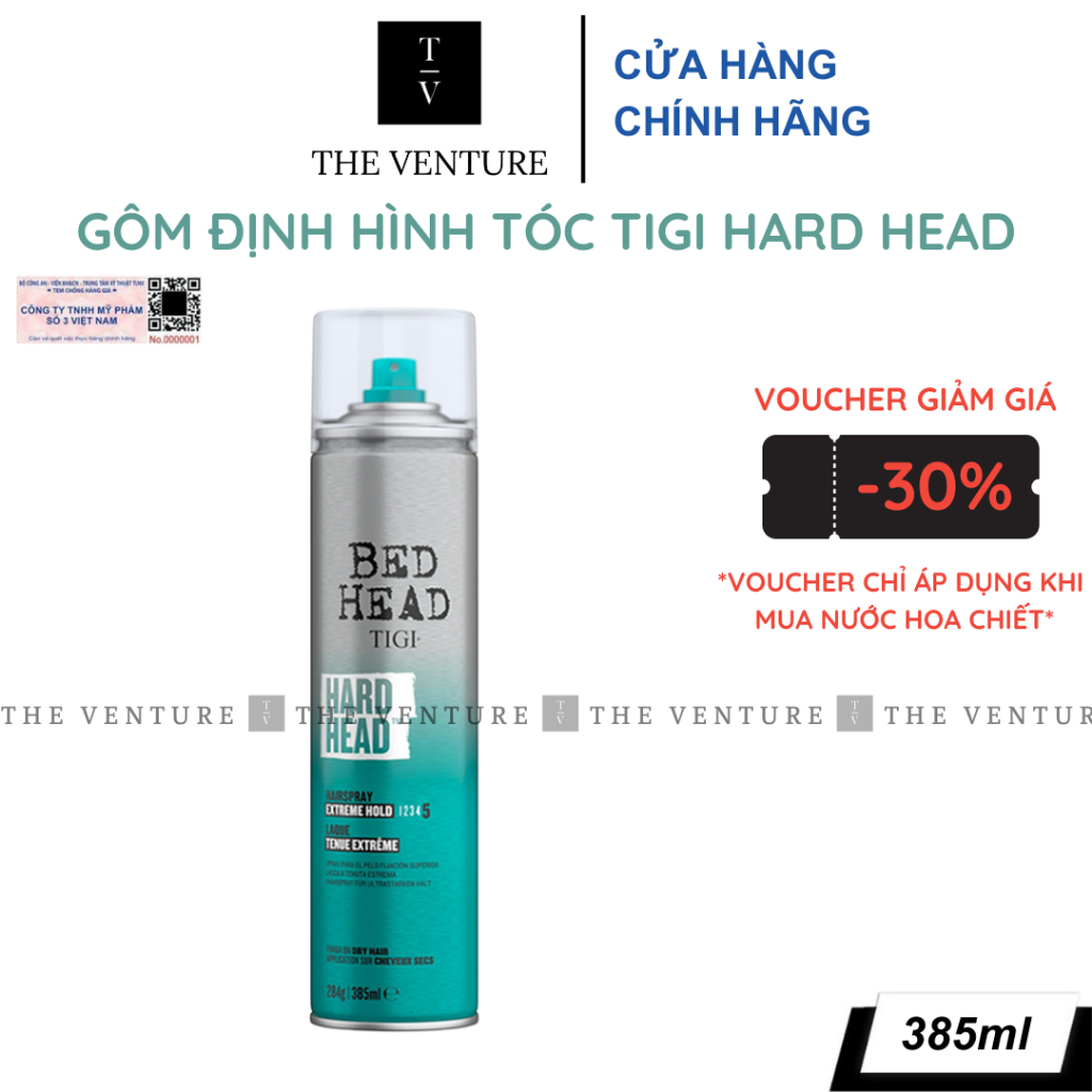 [Mã COSBAUH3 giảm 8% đơn 300K] Gôm Xịt Giữ Nếp Siêu Cứng Tigi Bed Head Hard Head Chính Hãng ...