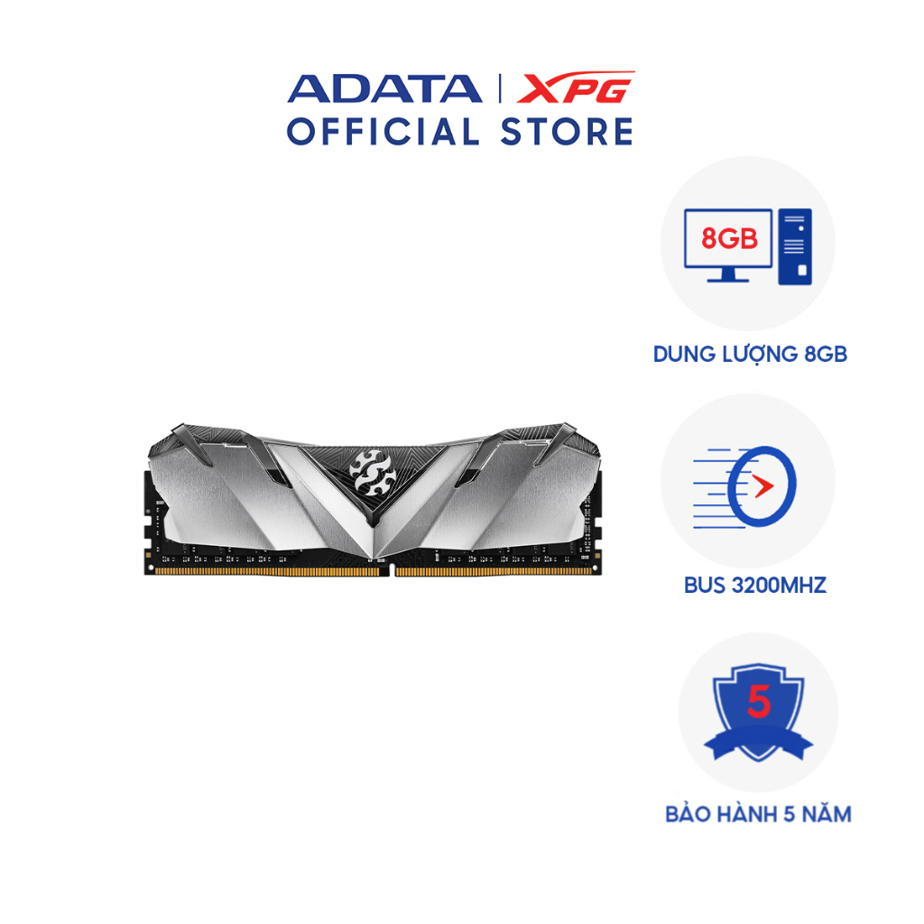 Bộ Nhớ Trong Máy Tính - Ram ADATA XPG Gammix D30 DDR4 3200Mhz 8GB (Red ...