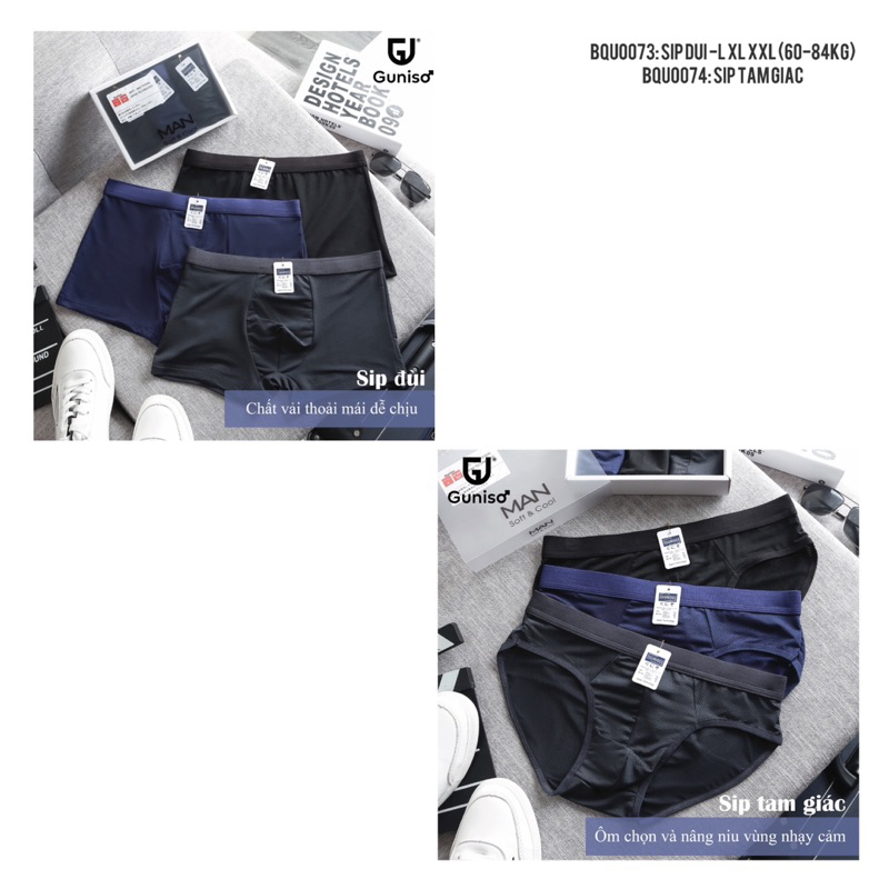hộp 3c quần boxer GUNISO cho nam hàng L1 | Shopee Việt Nam