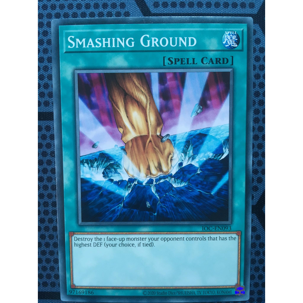 Bài yugioh thời đầu duel monster - Smashing Ground - IOC-EN093 - Common ...