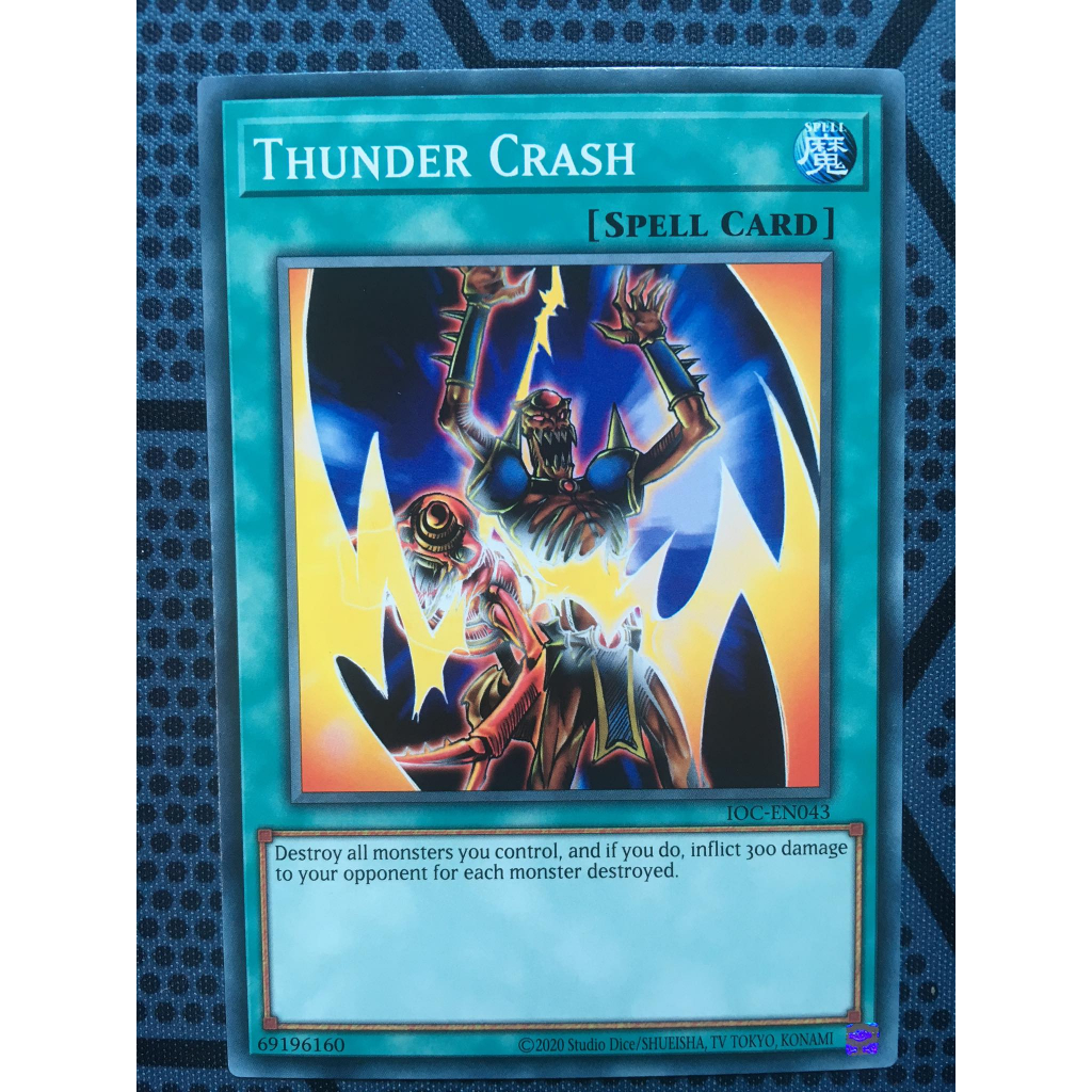 Bài yugioh thời đầu duel monster - Thunder Crash - IOC-EN043 - Common Unlimited (25th Reprint ...