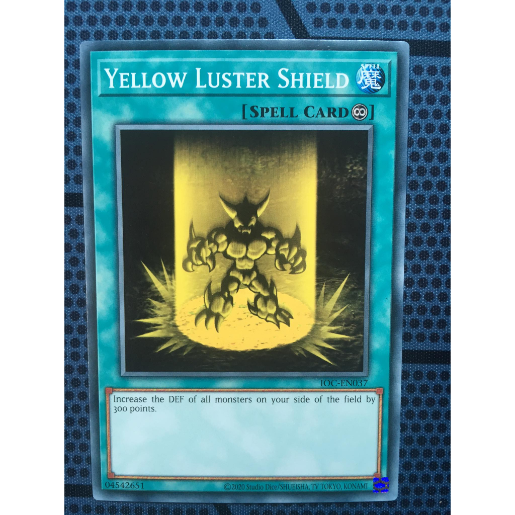 Bài yugioh thời đầu duel monster - Yellow Luster Shield - IOC-EN037 - Common Unlimited (25th ...