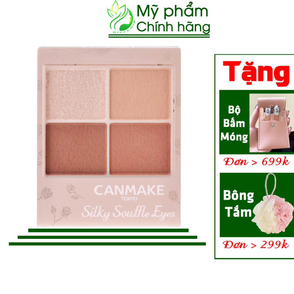 Phấn Mắt Canmake Tokyo Japan Nội Địa Nhật Silky Souffle Eyes 4 ô Màu M05 [HÀNG CHÍNH HÃNG ĐỦ ...