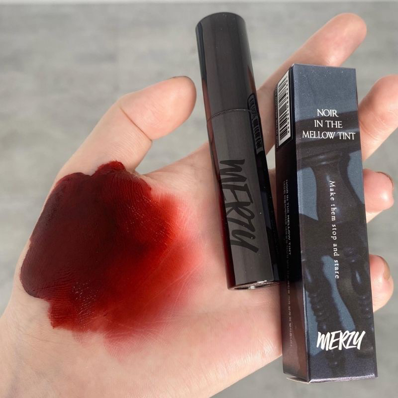 Son Kem Lì Merzy Noir In The Mellow Tint M13 Vỏ Đen M13 Glam Lấp Lánh ...