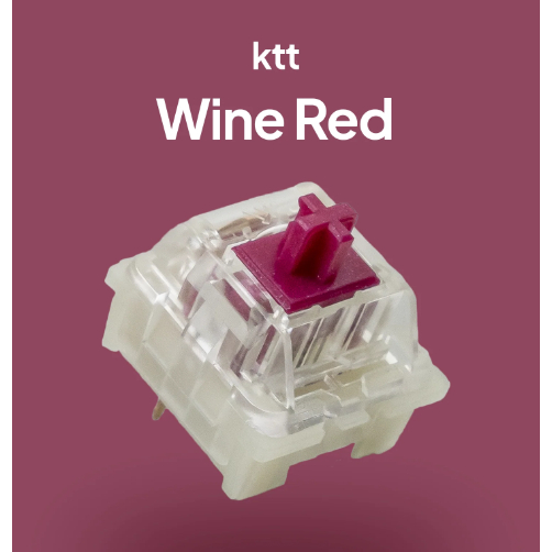 KTT Red wine - KTT Rựu Vang Đỏ - Công tắc bàn phím cơ linear switch ...