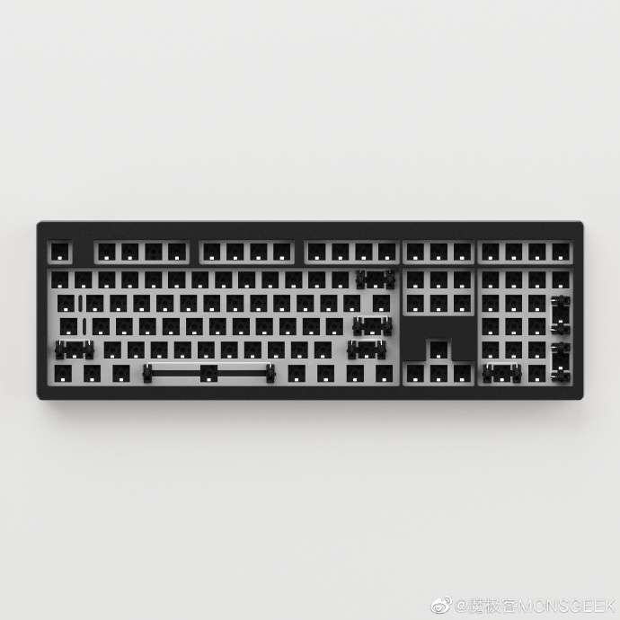 Bộ kit bàn phím cơ MonsGeek M5W Full Size 3 mode vỏ nhôm CNC led RGB mạch xuôi hotswap 5 pin ...