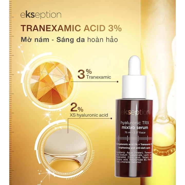 Serum Ekseption Hyaluronic TRX Mixlab Serum HA + 3% Tranexamic Acid ...