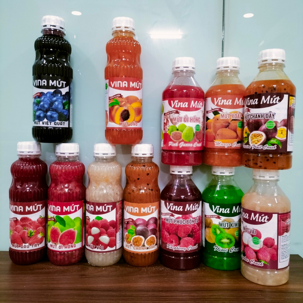 Sinh Tố Vina Mứt - Mứt Sinh Tố Trái Cây Vina Chai 1 Lít Mẫu Mới ( Siêu ...