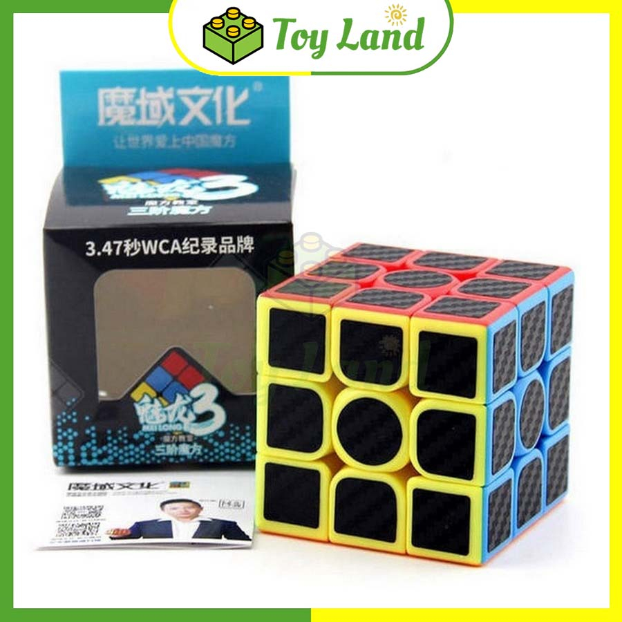 Rubik 3x3 Carbon MoYu MeiLong Rubic 3 Tầng 3x3x3 Cacbon Đồ Chơi Lắp Ráp ...