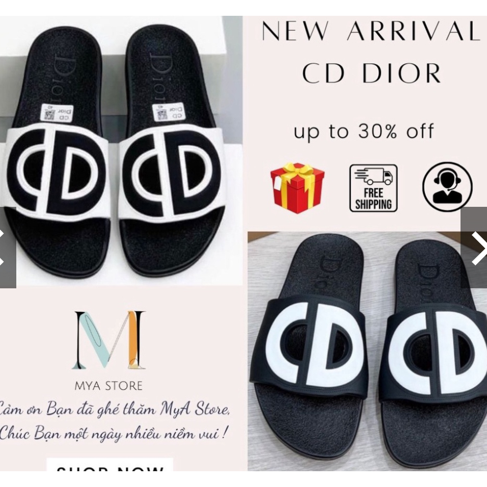 Dép nam nữ CD, Dép Quai Ngang Dior, Full box dép chữ CD, Phối đồ cực ...