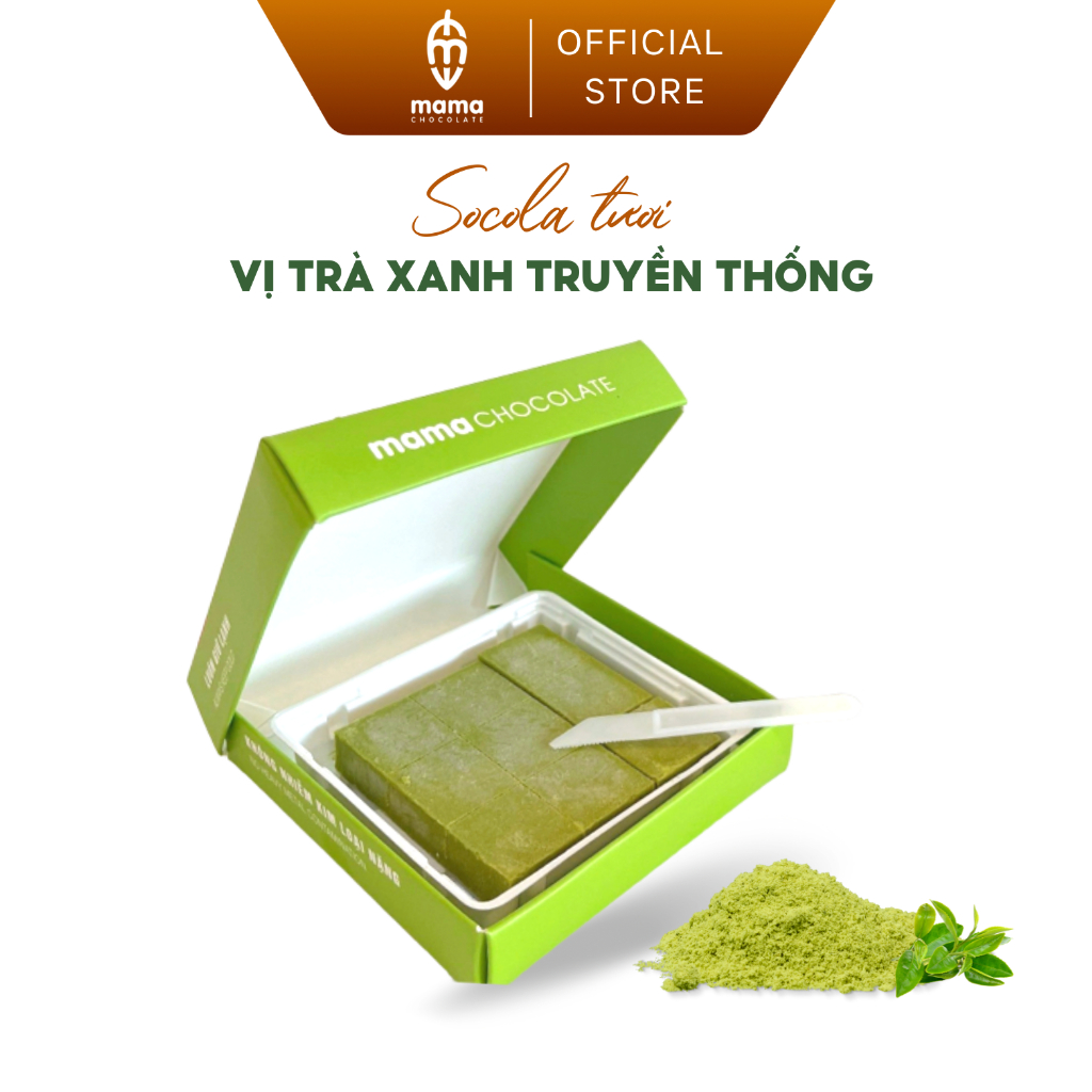 Socola Tươi Mama Chocolate Vị Matcha Truyền Thống Hộp 25, 16, 9 Viên ...