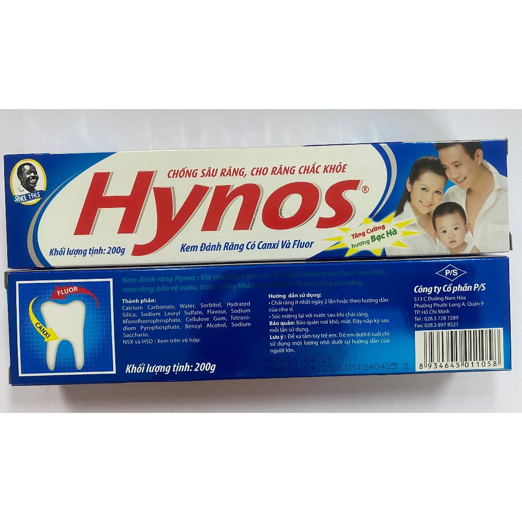 Combo 2 ống kem Hynos bạc hà 200g | Shopee Việt Nam