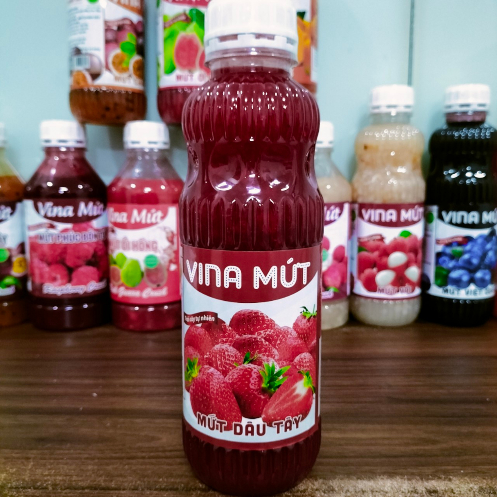 Sinh Tố Vina Mứt - Mứt Sinh Tố Trái Cây Vina Chai 1 Lít Mẫu Mới ( Siêu ...