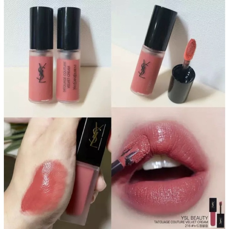 [CHÍNH HÃNG] SON KEM YSL MÀU #216 BẢN MINI | Shopee Việt Nam