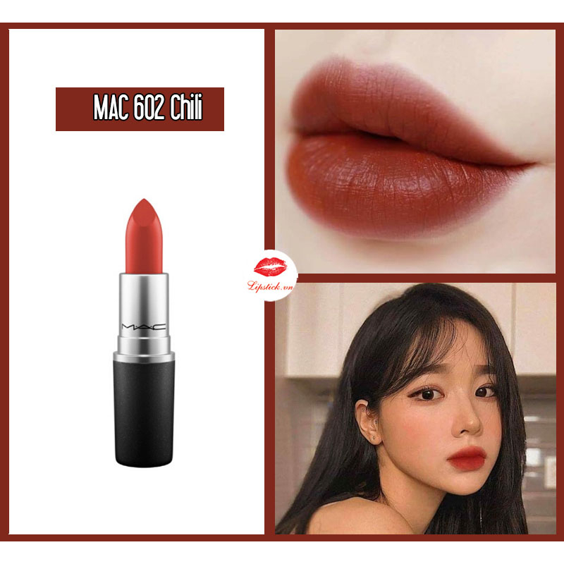 Son Thỏi MAC Chili 602 Màu Đỏ Gạch - Đẹp Nhất Dòng Matte | Shopee Việt Nam
