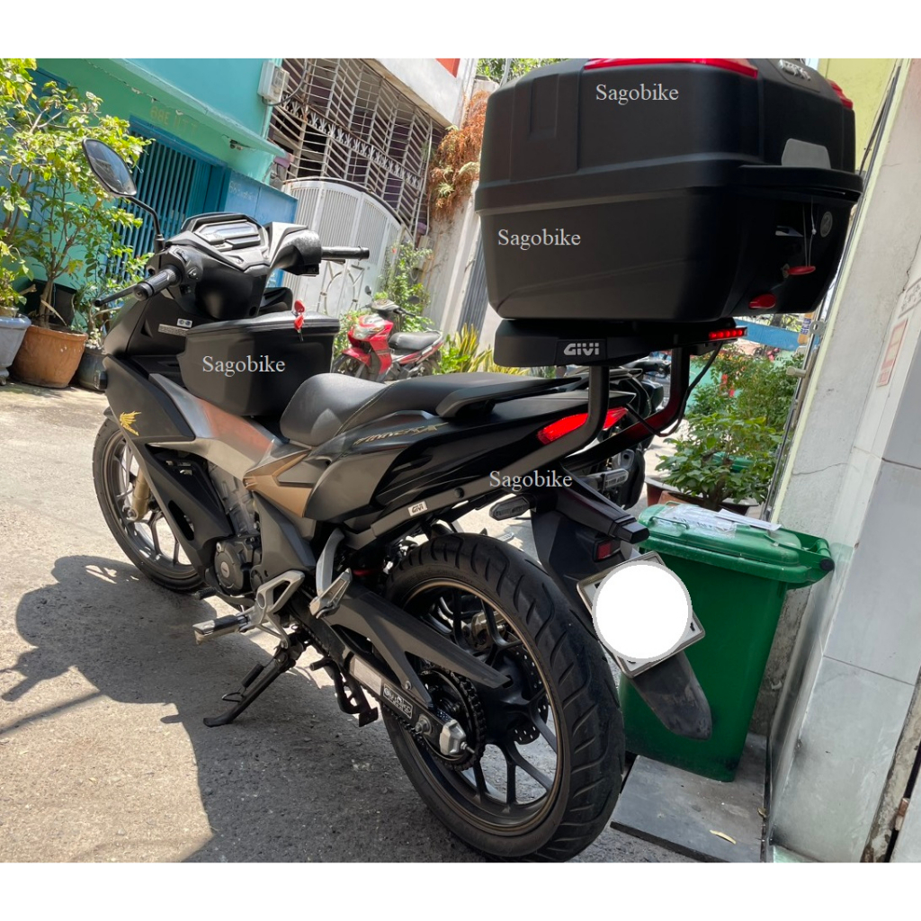 Thùng xe Winner X, thùng givi B33NM, thùng giữa G12N, baga HRX Winner X ...