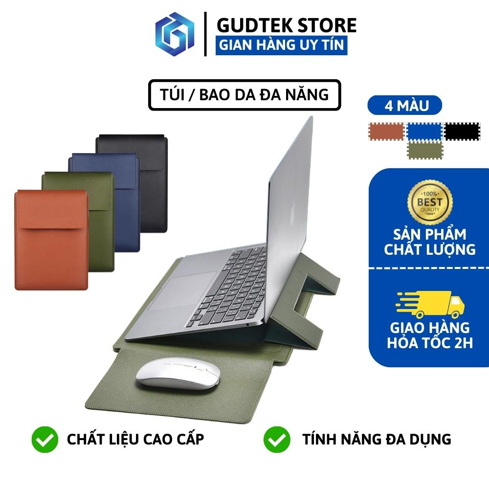 Bao Da Macbook Đa Năng, Bao Da Laptop Kiêm Giá Đỡ, Lót Chuột | Shopee ...