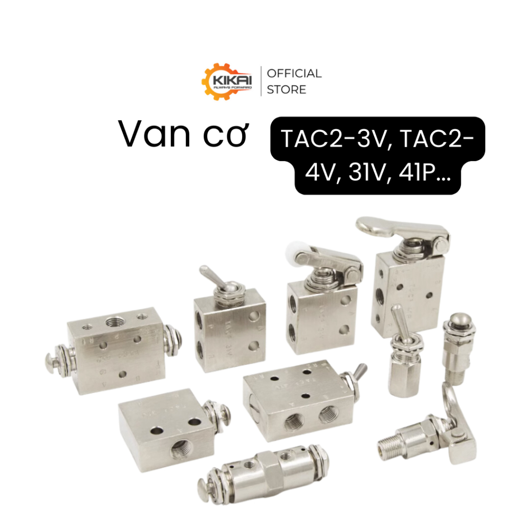 Van khí nén cơ kiểu nút bấm, tay gạt TAC2-3V-/4V/31V/41V/3P/4P/41P chất lượng tốt | Shopee Việt Nam