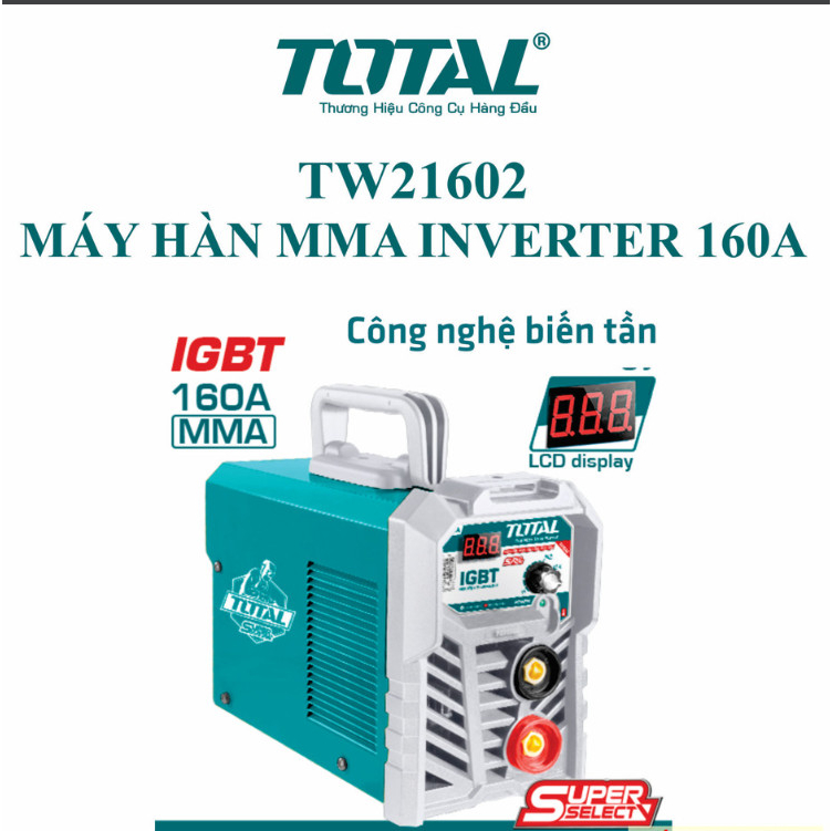Máy hàn điện tử Inverter 160A TOTAL TW21602 hàng chính hãng | Shopee ...