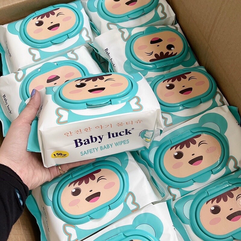 [Thùng 30 gói] Khăn giấy ướt Baby Luck không mùi | Shopee Việt Nam
