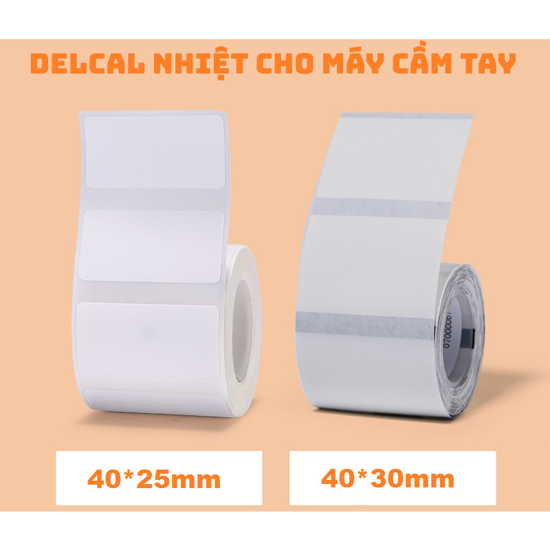 Decal nhiệt 40x25 giấy nhiệt 4x2.5 cm tem mã vạch 40x25 mm tem phụ DÁN ...