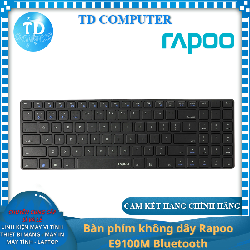 Bàn phím không dây Rapoo E9100M Bluetooth - Hàng chính hãng Nam Thành phân phối | Shopee Việt Nam