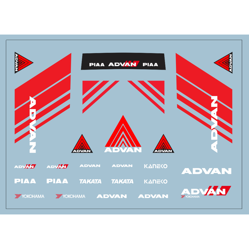 Decal trượt nước Advan Racing cho xe mô hình 1:64 (DARK TONE) | Shopee ...