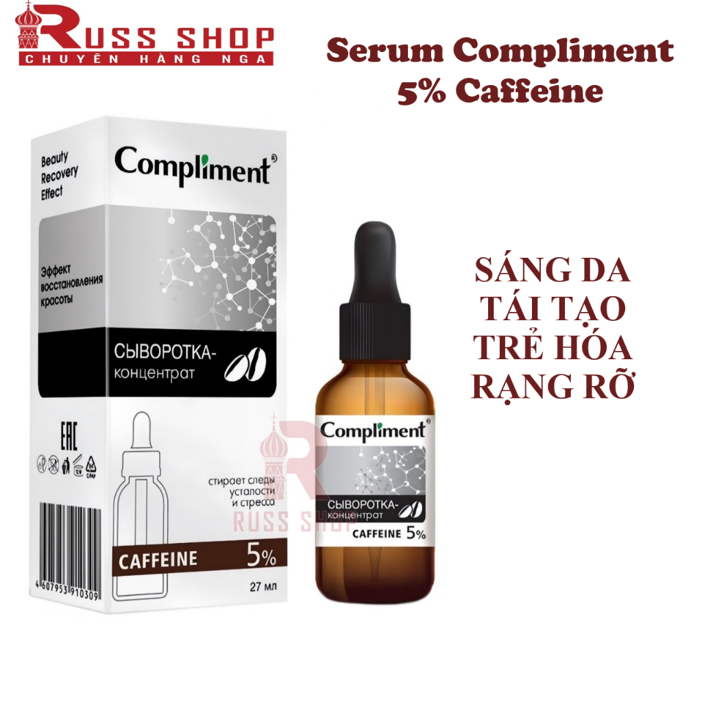Serum Compliment 5% Caffeine Sáng Da, Tái Tạo Và Trẻ Hóa Da | Shopee Việt Nam