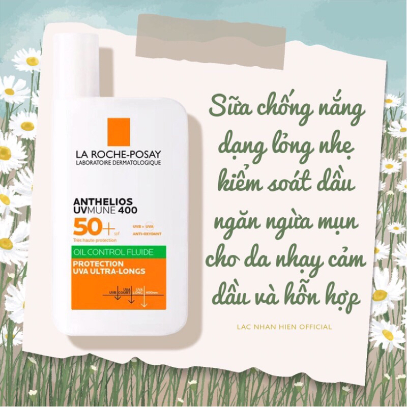 [Auth Pháp-Mới] KEM CHỐNG NẮNG KIỂM SOÁT DẦU LA ROCHE-POSAY ANTHELIOS UVMUNE400 OIL CONTROL ...