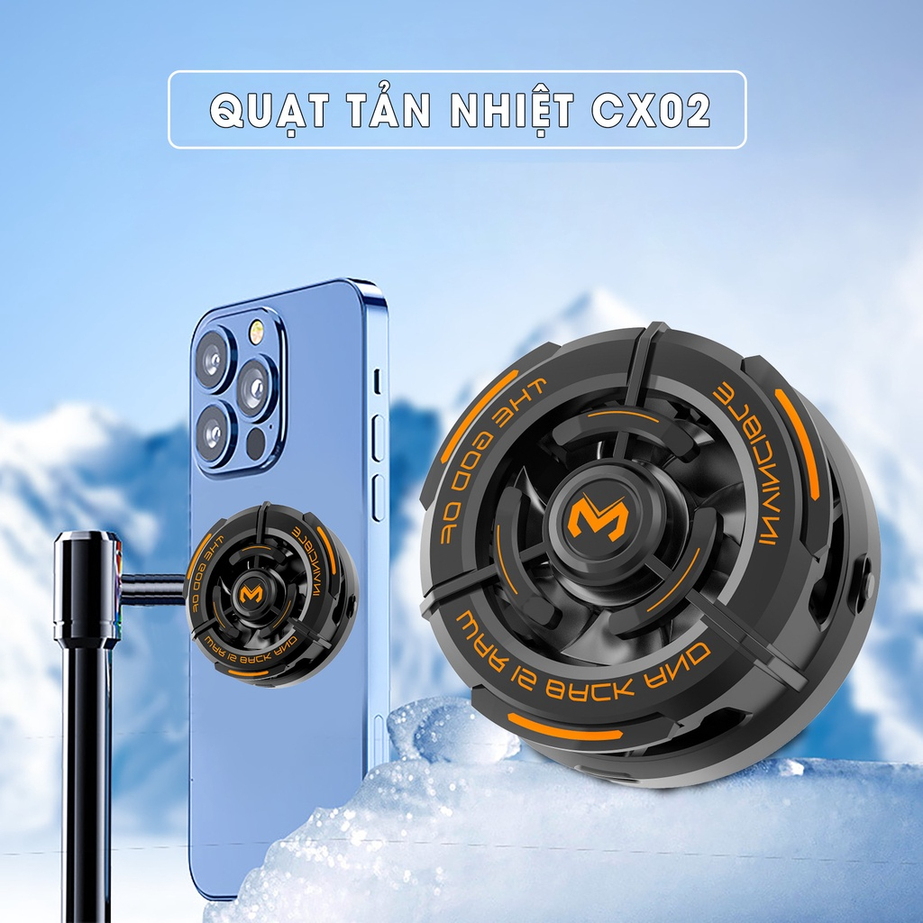 Quạt tản nhiệt điện thoại MEMO CX02 SẠC KHÔNG DÂY TỪ TÍNH 15W - Thiết kế mới công suất 15W siêu ...