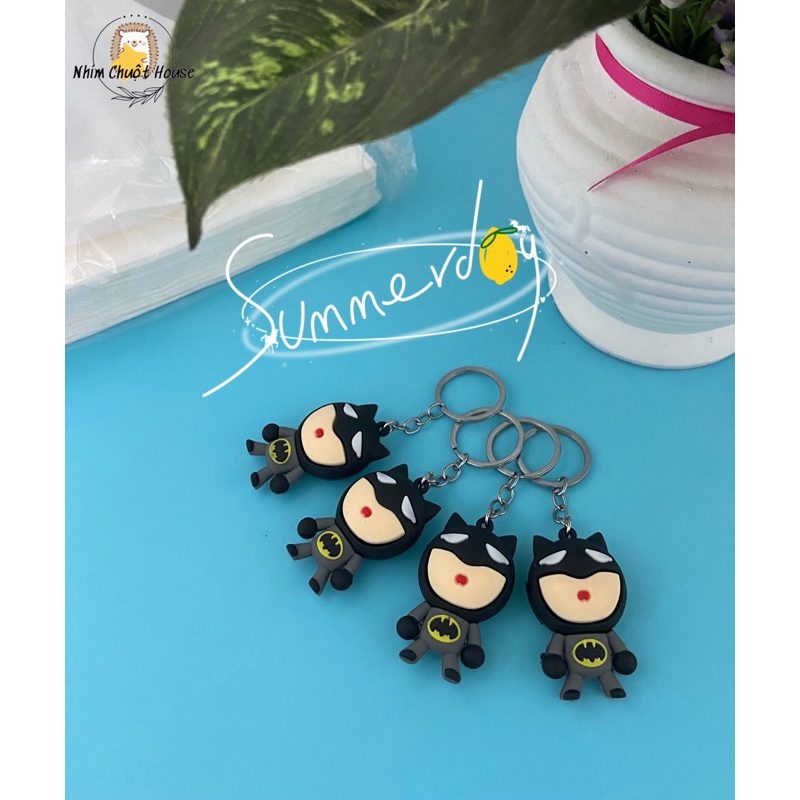 Móc khoá cute hình batman, nhân vật hoạt hình dễ thương - Nhím Chuột ...
