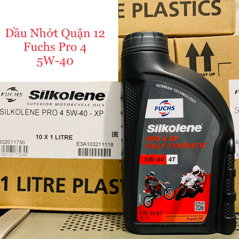 Nhớt Tổng Hợp Toàn Phần Gốc Ester Fuchs Silkolene Pro 4 5w40 - Made in UK Mẫu Tem Xuất Châu Á ...