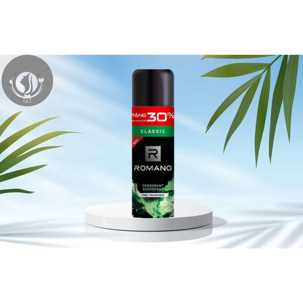 [Tặng 30%] Xịt khử mùi toàn thân ngăn mồ hôi và mùi cơ thể Romano Attitude/Gentleman/Force ...