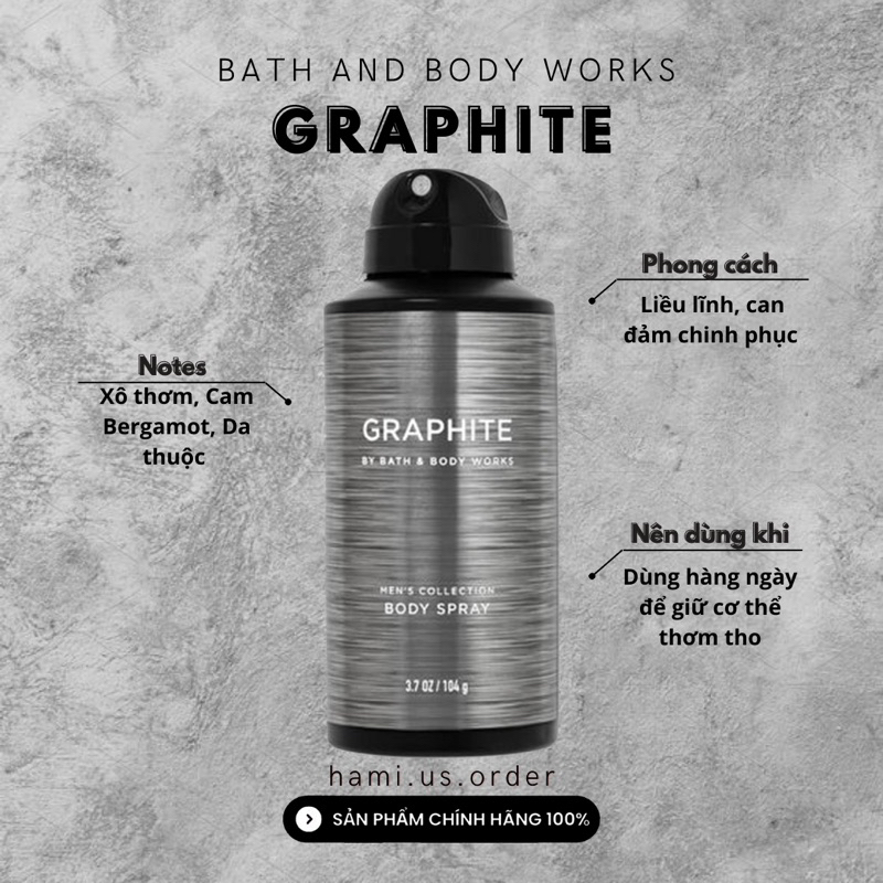 [AUTH-bill Mỹ][FULLSIZE NAM] Body spray xịt khử mùi toàn thân Bath ...