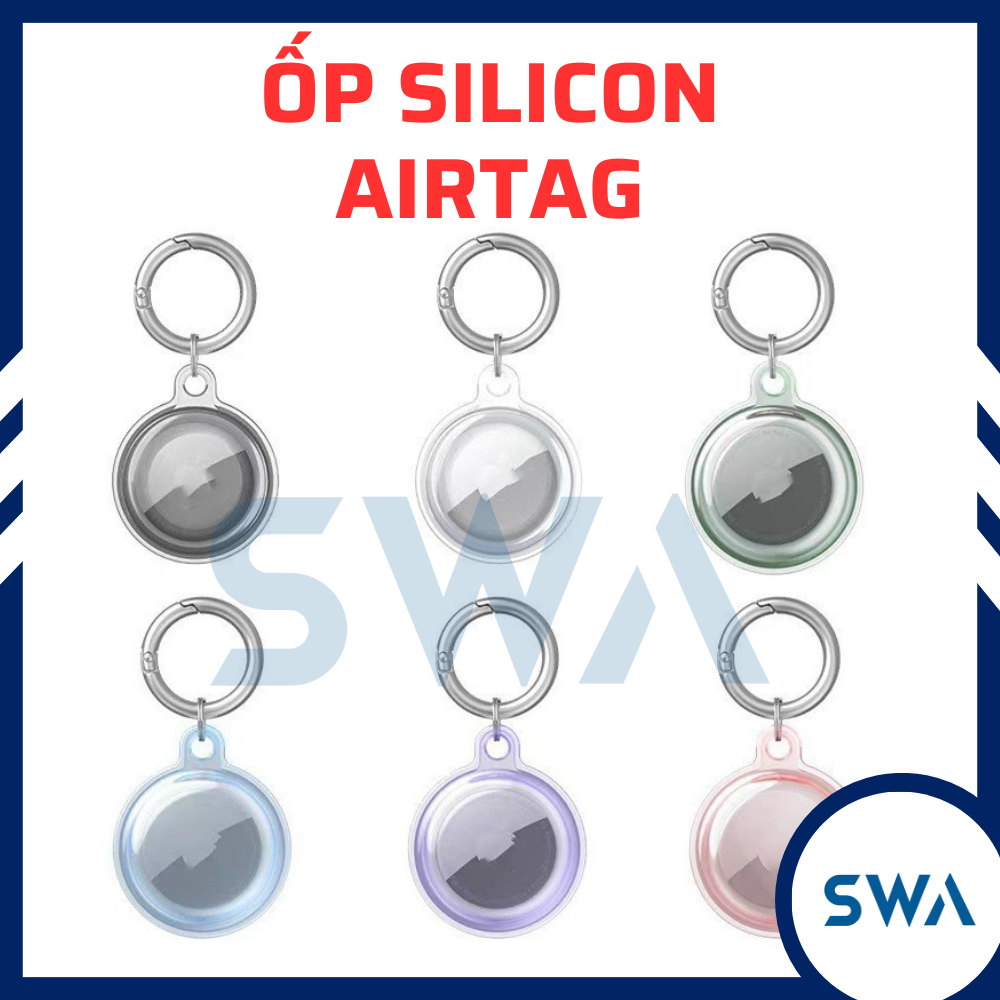 Ốp Silicon Airtag, Bao silicon trong suốt Airtag, Vỏ bảo vệ cho Airtag ...