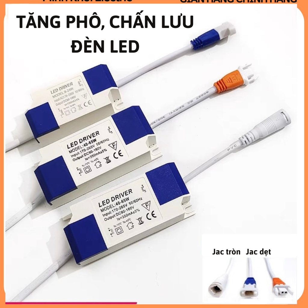 Tăng phô led, nguồn, chấn lưu 4-7w 3 chế độ dùng thay thế cho đèn led 3 ...