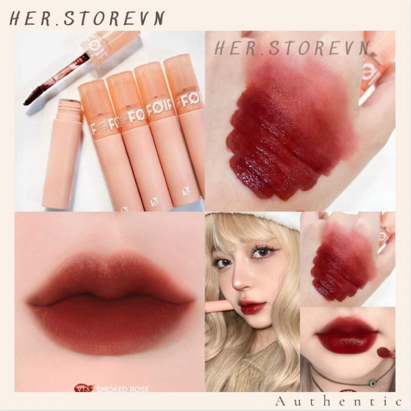 Son Kem Foif By Merzy Daily Velvet Tint #VT3 SMOKED ROSE - Màu đỏ gạch ...