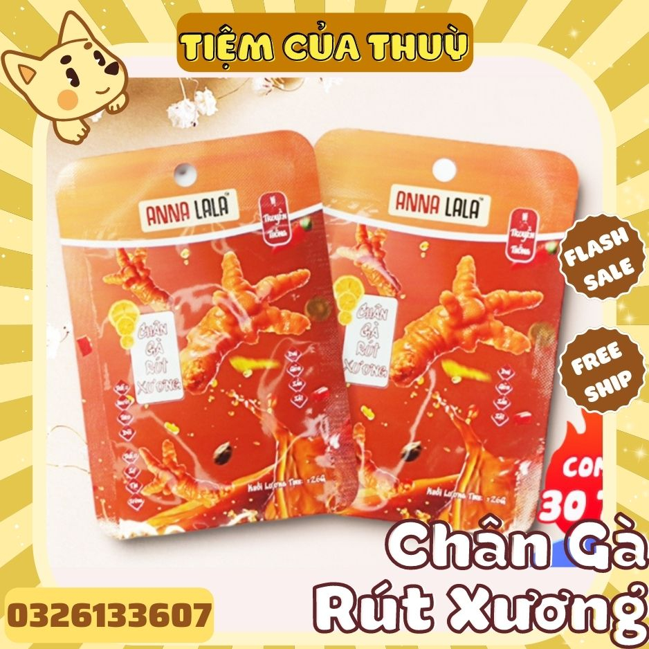 COMBO 10 CHÂN GÀ RÚT XƯƠNG ANNA LALA Ủ Vị, Chân Gà Tứ Xuyên Cay Dai ...