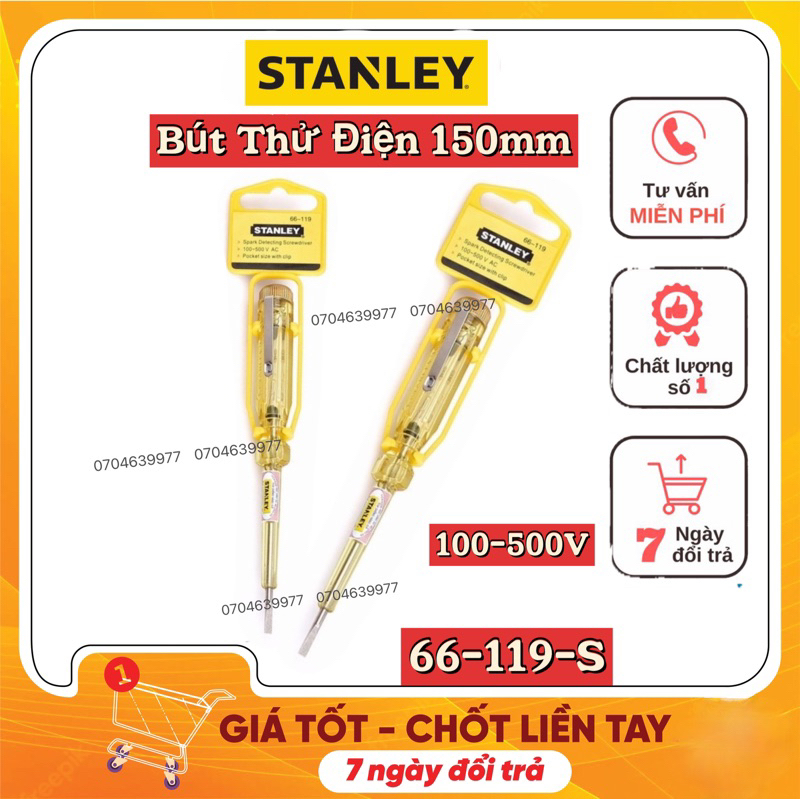 [Free Ship Xtra] Bút Thử Điện STANLEY 66-119 (100-500V) dài 150mm ...
