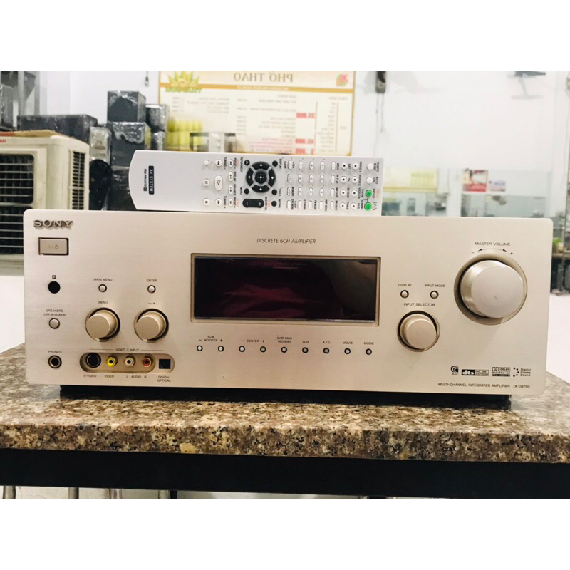 Amply Sony TA-DB790 công xuất 200w máy chạy 14 sò than máy zin mới đẹp ...