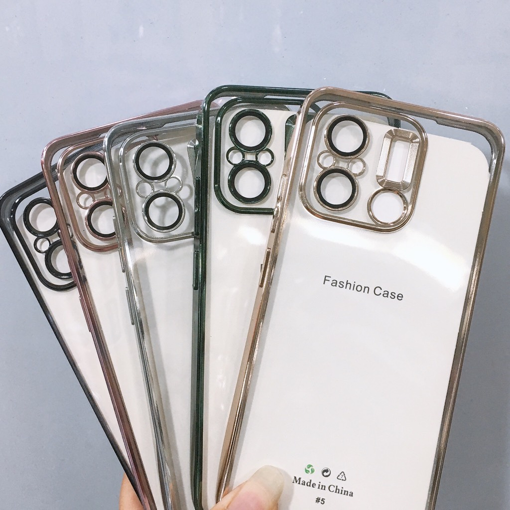 Ốp lưng Xiaomi Redmi 12C, Note 12 5g, Note 12 Pro 5g viền màu lưng ...