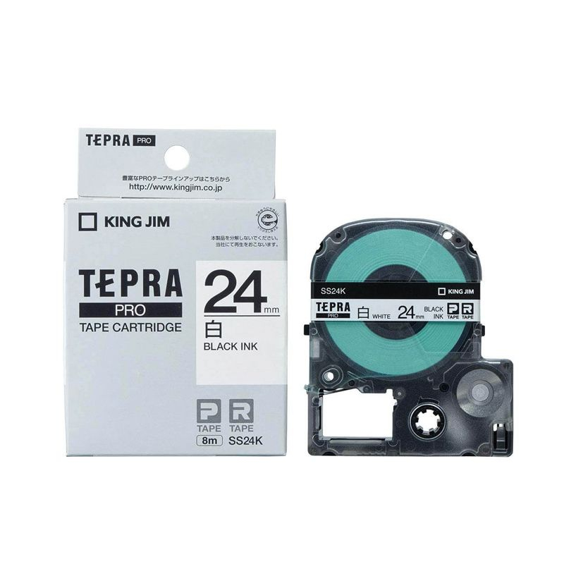 Nhãn in khổ 24mm dùng cho máy Tepra SR-R170V / SR300 / SR530 / SR970 ...