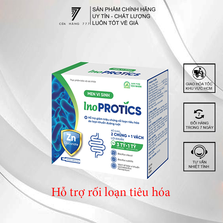 Men vi sinh InoProtic Ích Nhân - hỗ trợ rối loạn tiêu hóa - hộp 4 vỉ x ...