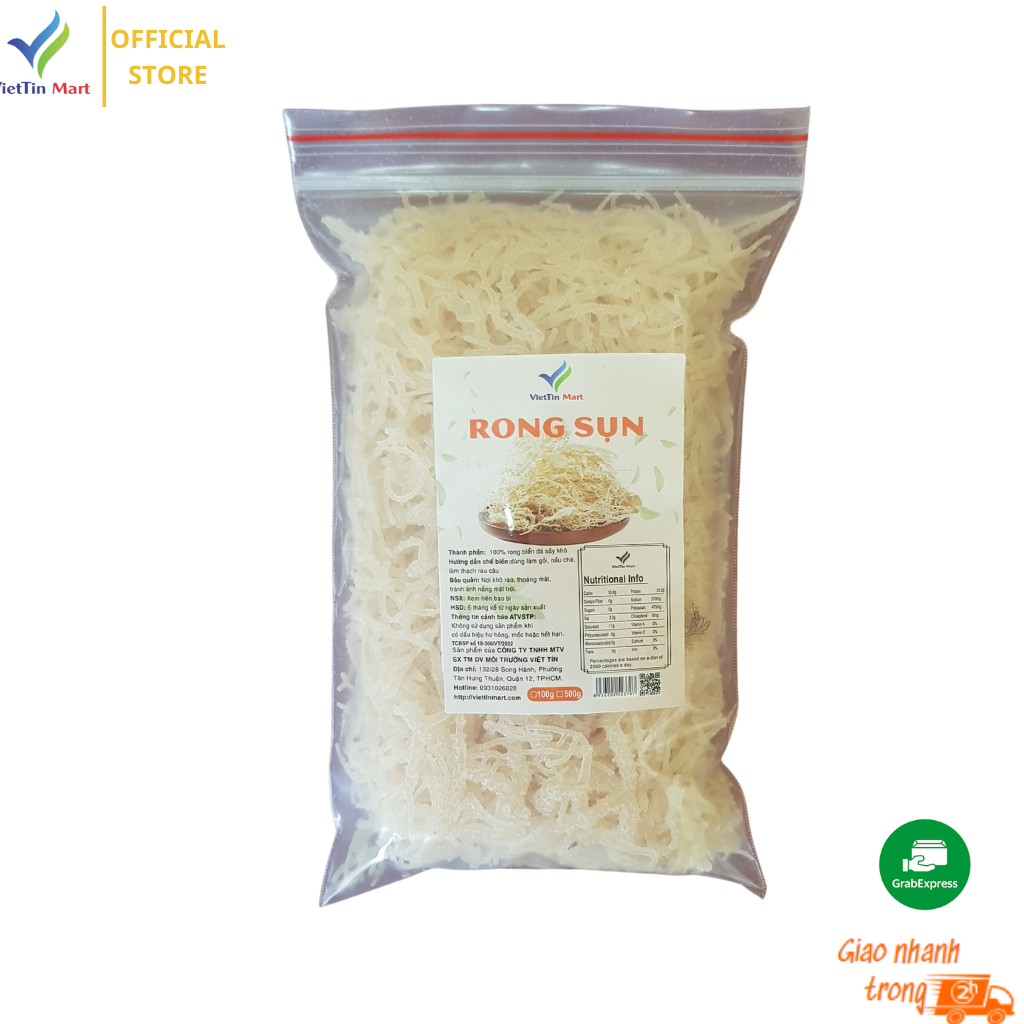 Rong Sụn Muối ( Rong Sụn Gai ) Trộn gỏi, Nấu Chè Viettin Mart 500G ...