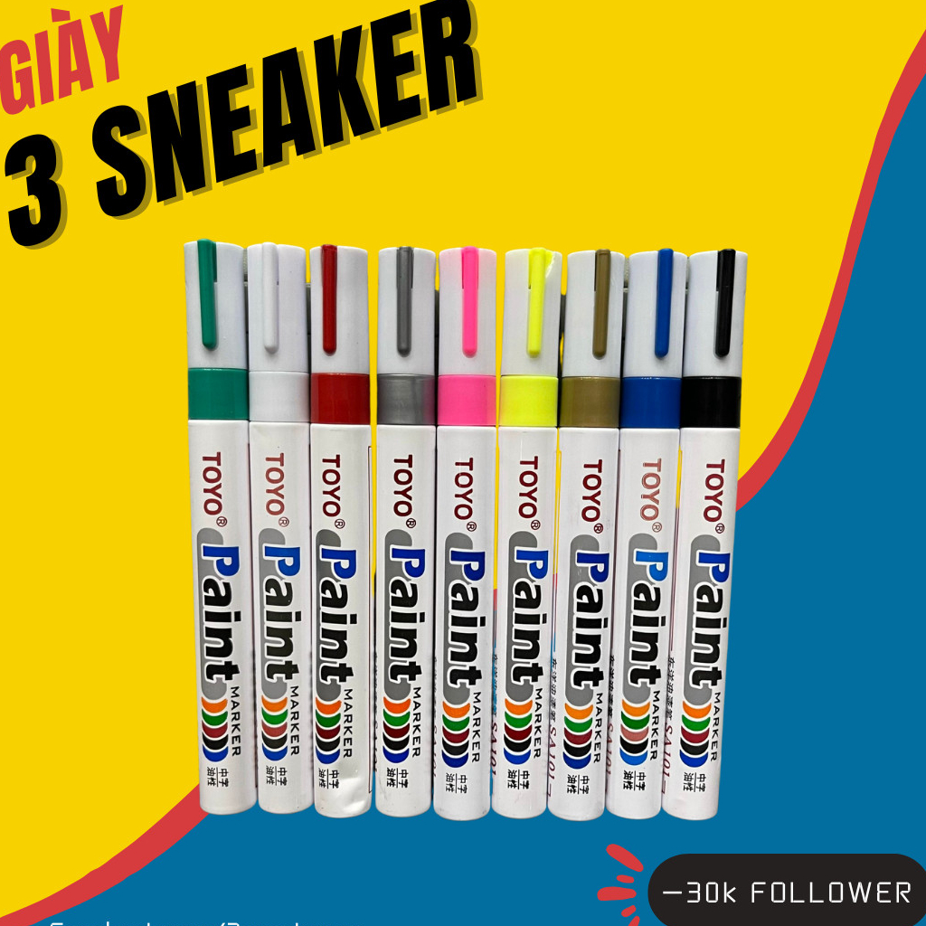 Bút Sơn Repaint Tẩy Trắng, Làm Mới, Phục Hồi Và Custom Giày - 3 Sneaker ...