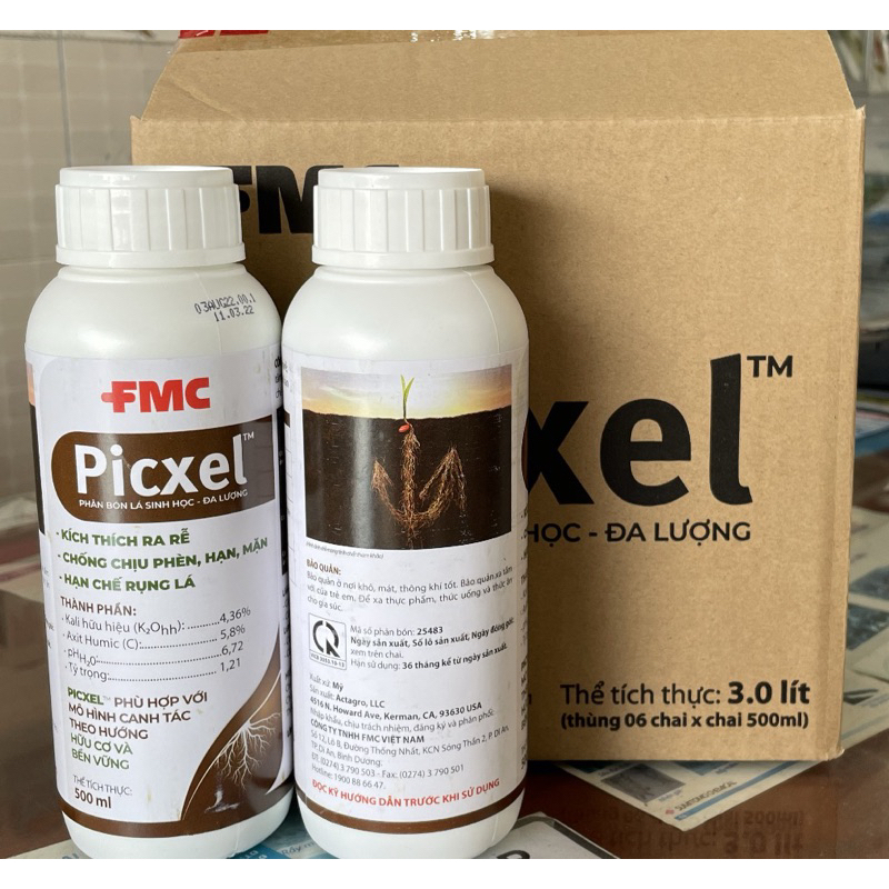 Picxel (Chai 500ml) FMC - Kích thích ra rễ, chống chịu phèn mặn hạn ...