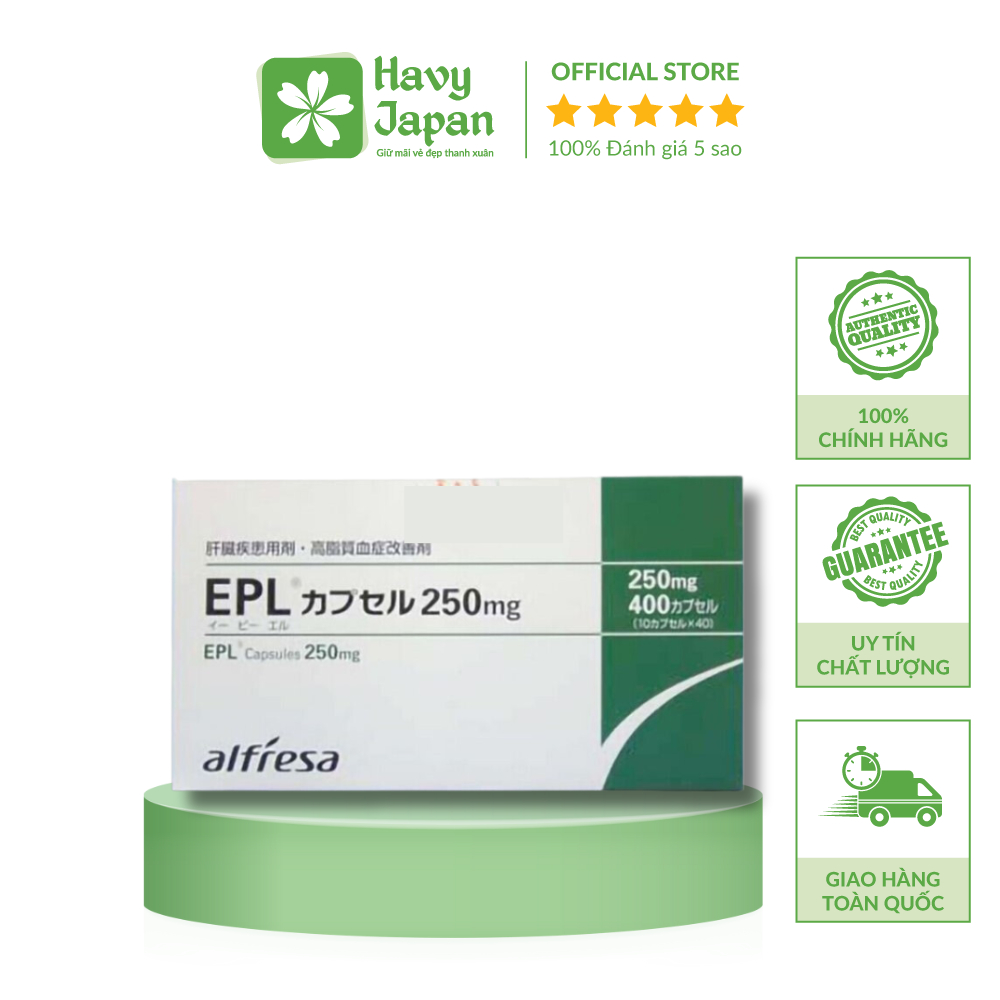 Viên Uống Alfresa Epl Capsules 250mg Cải Thiện Gan 400 Viên Nhật Bản ...