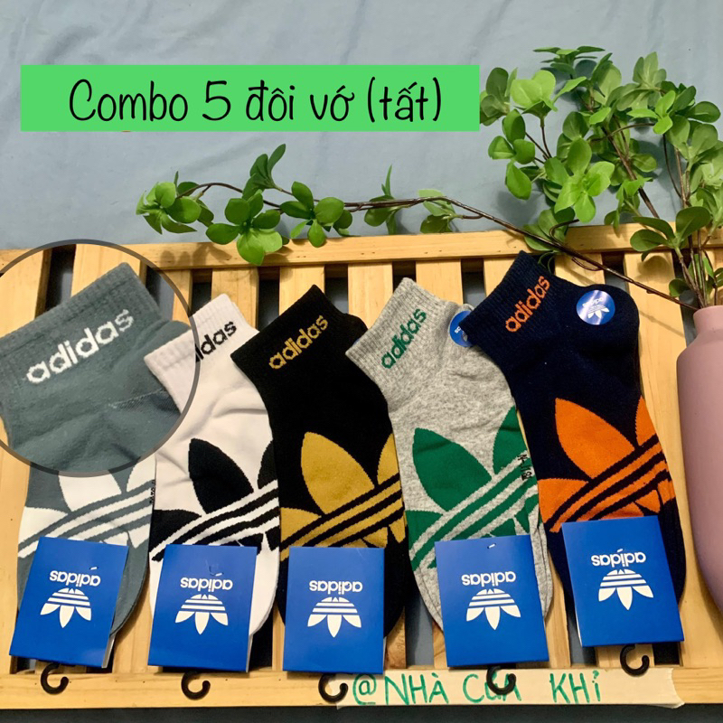 combo 5 đôi Tất nam cổ thấp, vớ nam cổ thấp. Tất vớ thể thao ngắn cổ ...